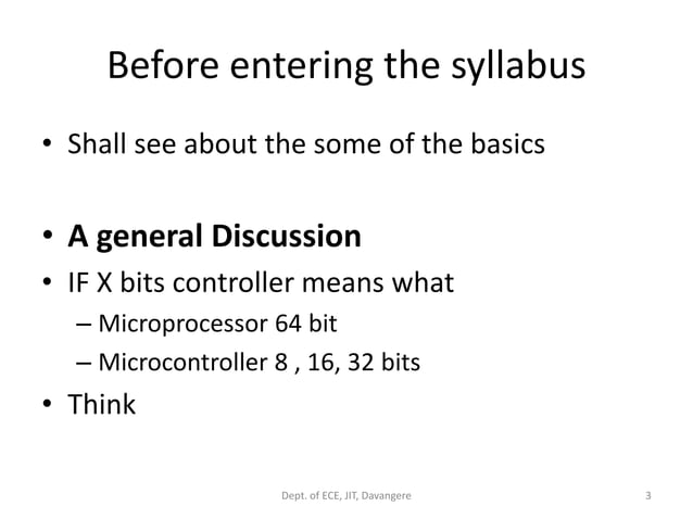 Module 1 - ARM 32 Bit Microcontroller | PPT