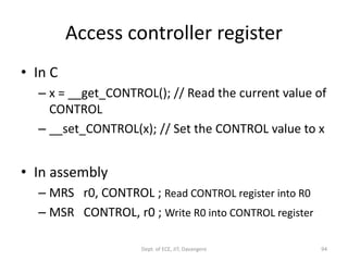 Module 1 - ARM 32 Bit Microcontroller | PPT