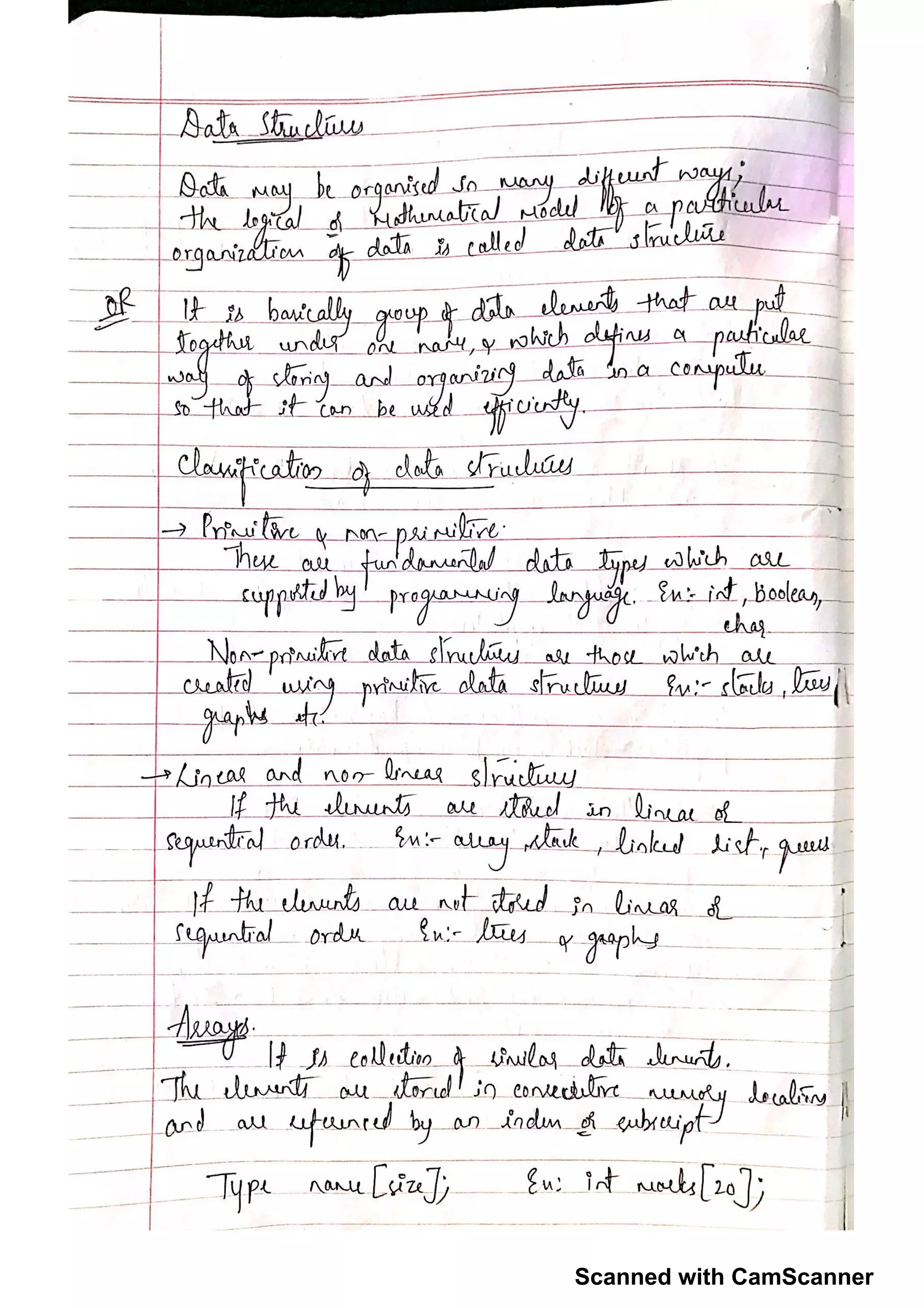 Introduction to Data Structures_17CS33 | PDF