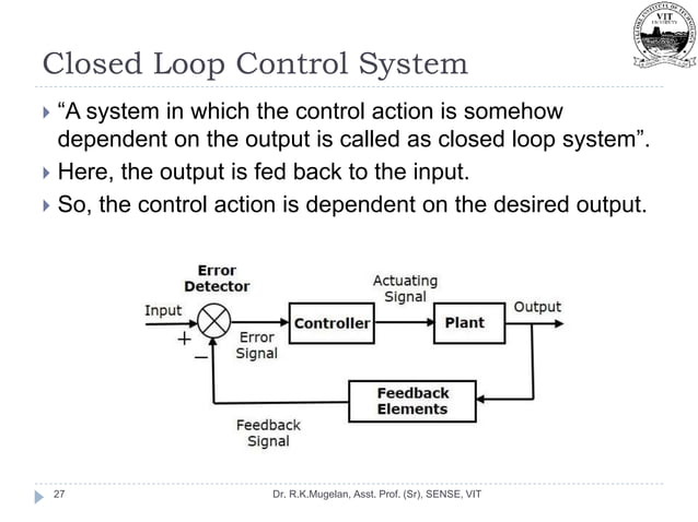 Introduction to Control System | PPTX | Mechanical and Industrial ...