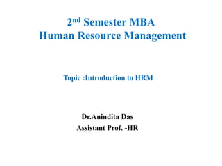 MODULE-1.HRM.pptx HUMAN RESOURSE MANAGEMENT | PPT