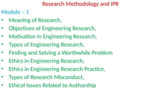 research methodology -ipr module--1.pptx