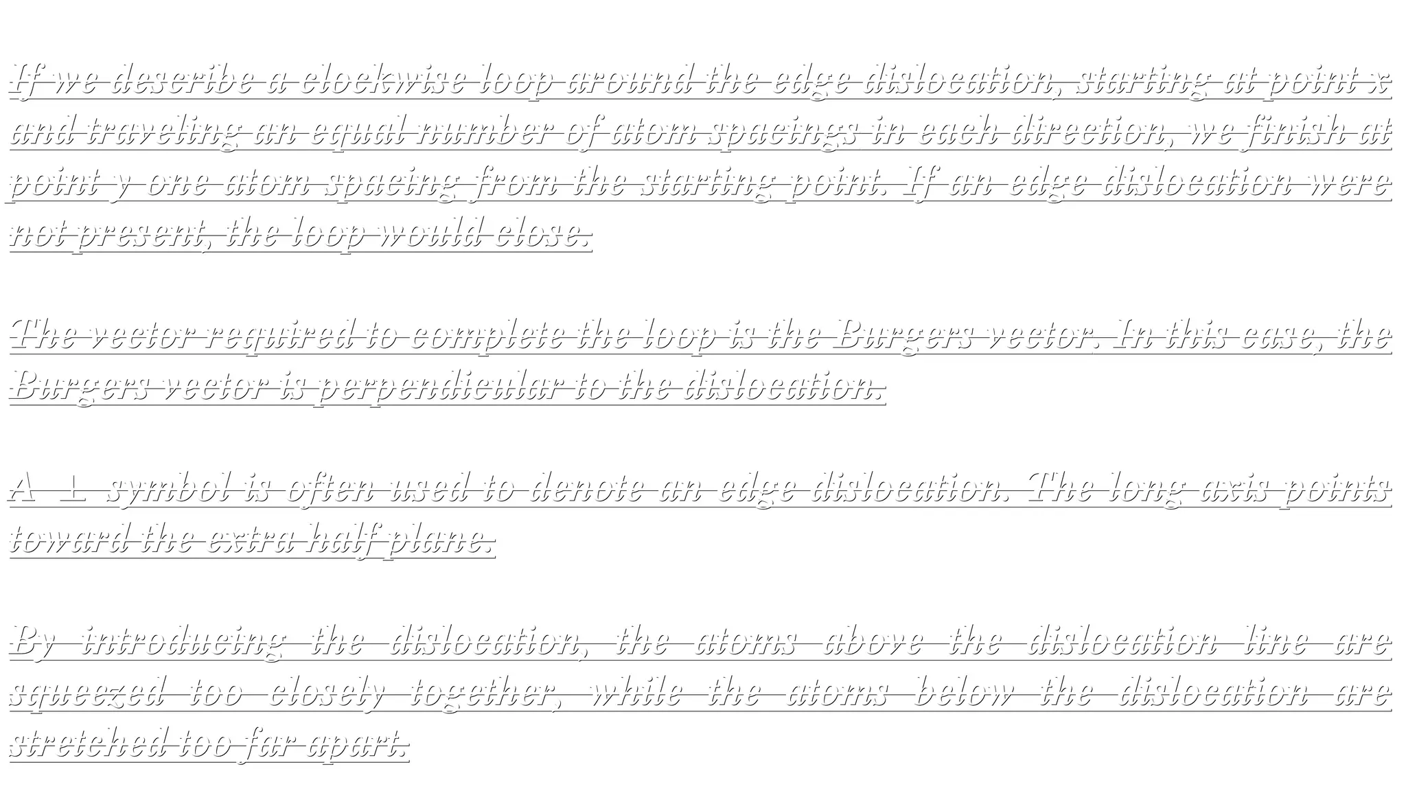 Dislocations: Edge dislocations, screw dislocations, Interaction of ...