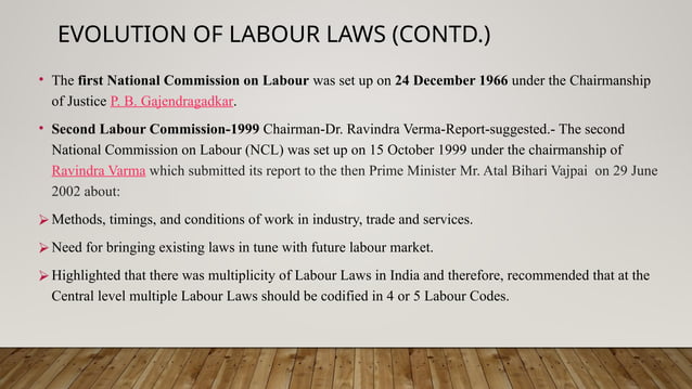 Module 1 labour and Industrial Law sakshi | PPTX