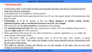 Application Specific Integrated Circuit Module 1 Notes | PDF