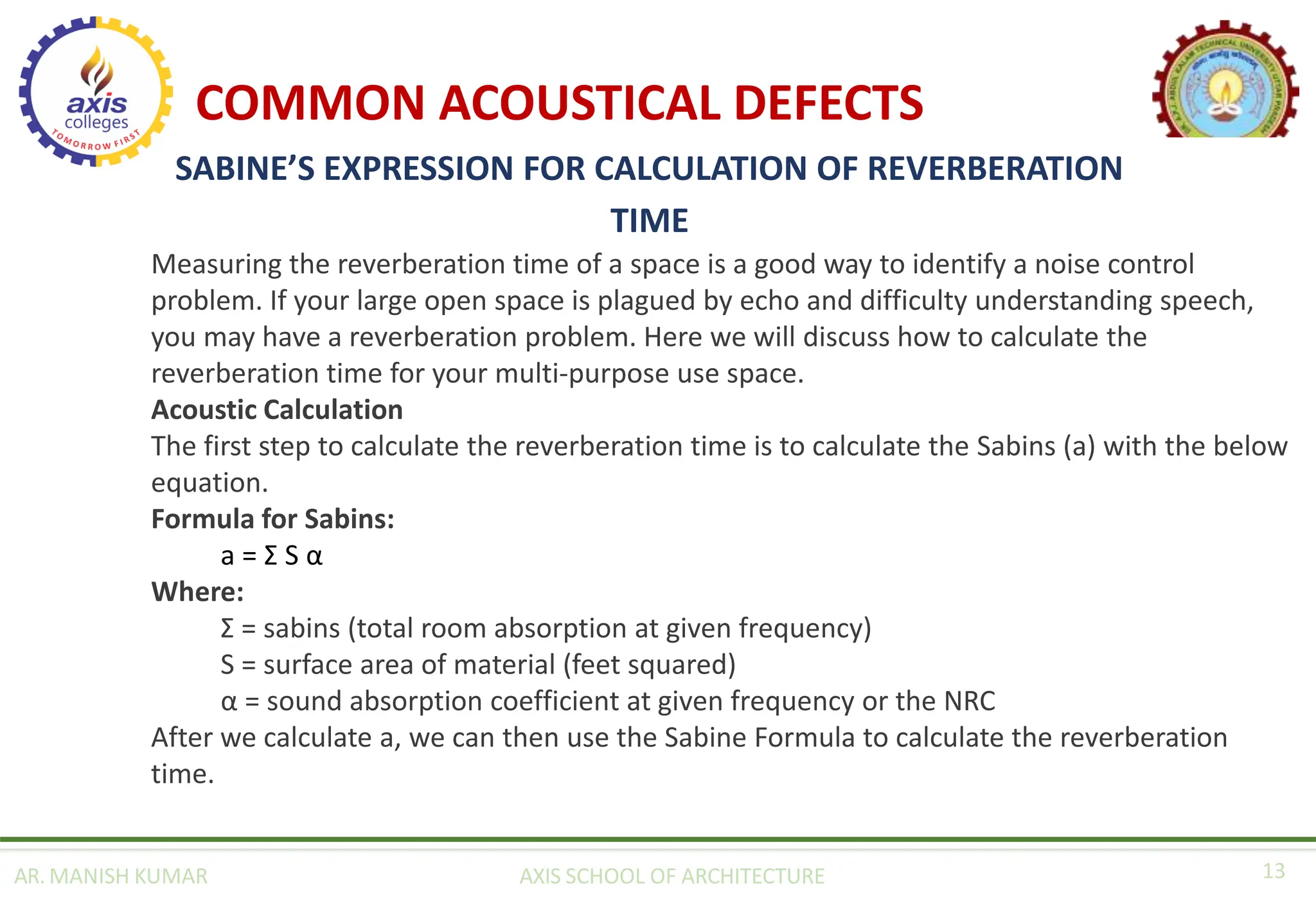 Module 1 Common Acoustical Defectsand Recommended Remediesunit 2pdf