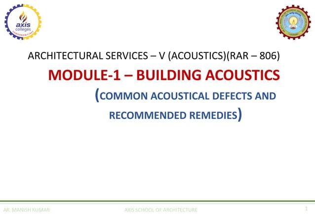 Module-1-Common acoustical defectsand recommended remedies(Unit-2).pdf