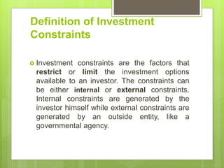 Module 1 -Intoduction to Securities and Investment | PPTX