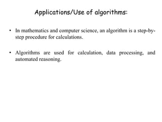 Algorithms | PPT