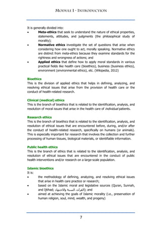 MODULE 1 - INTRODUCTION TO MEDICAL ETHICS | PDF