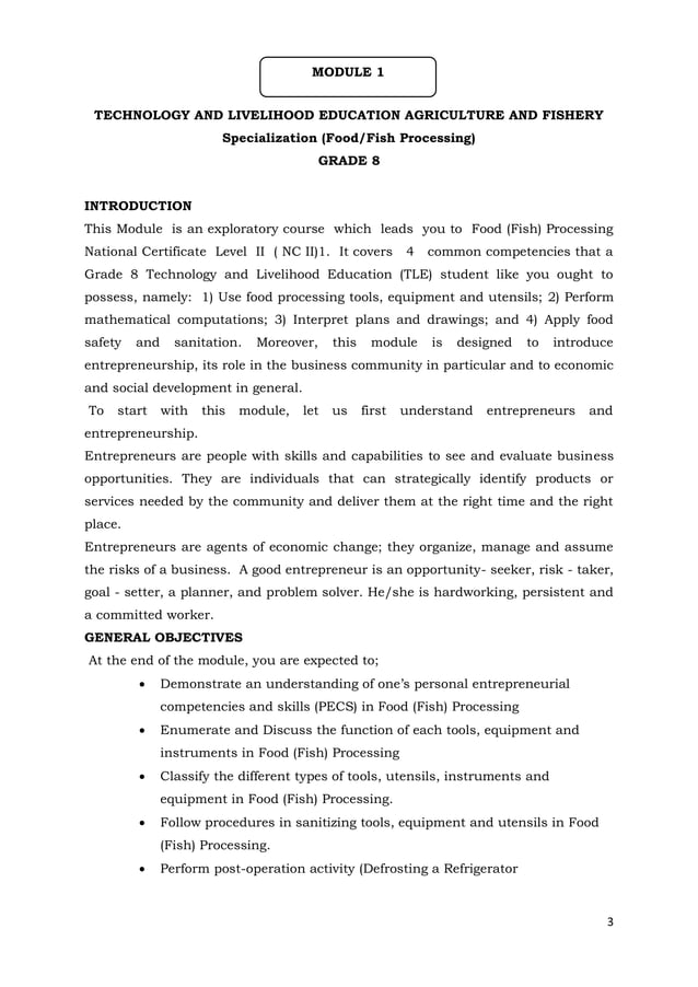 MODULE-1-FOOD-PROCESSING-GRADE-8.pdf | Home Appliances | Home & Garden