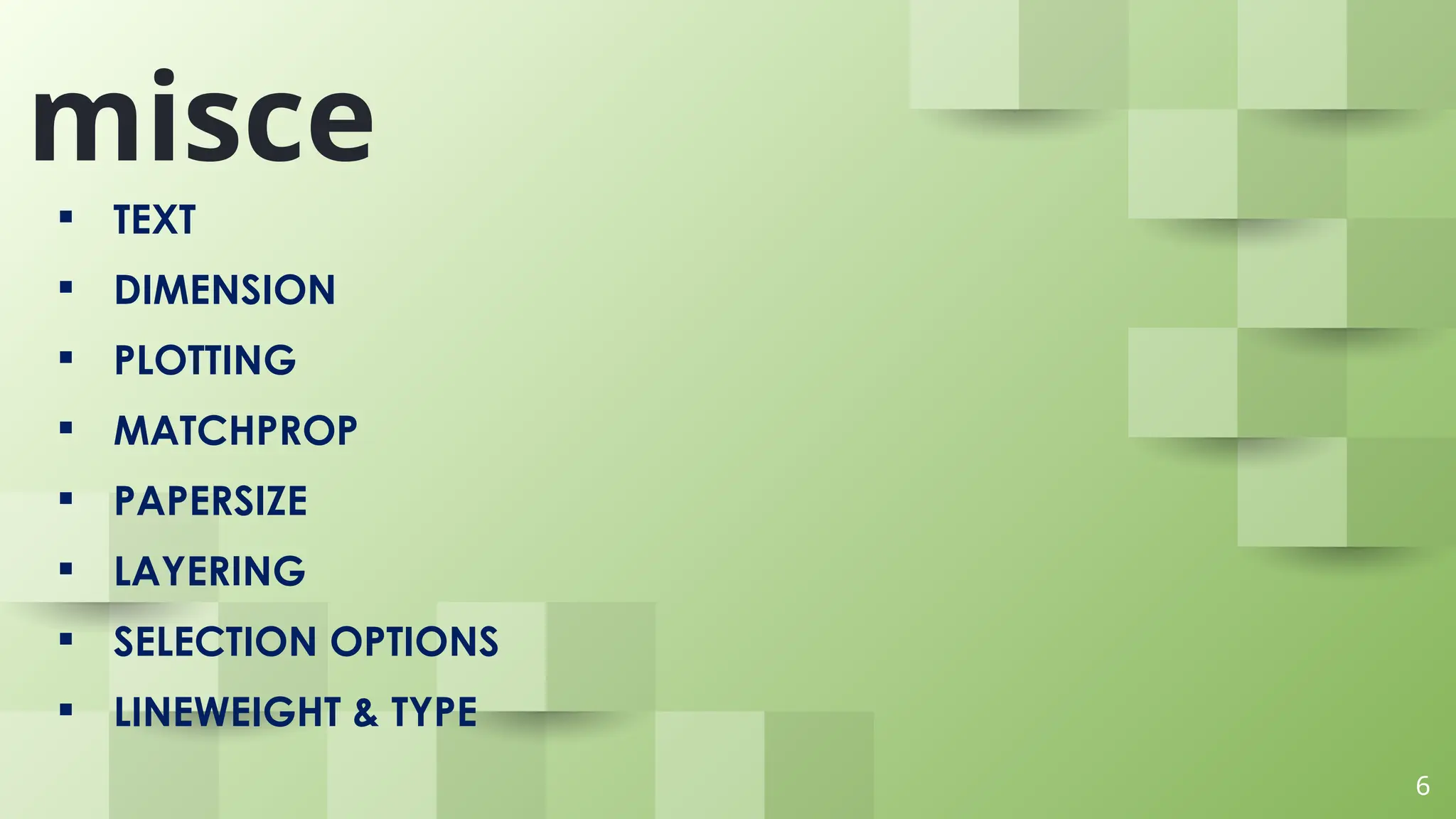 Autocad Commands In Architecture Detail Ppt