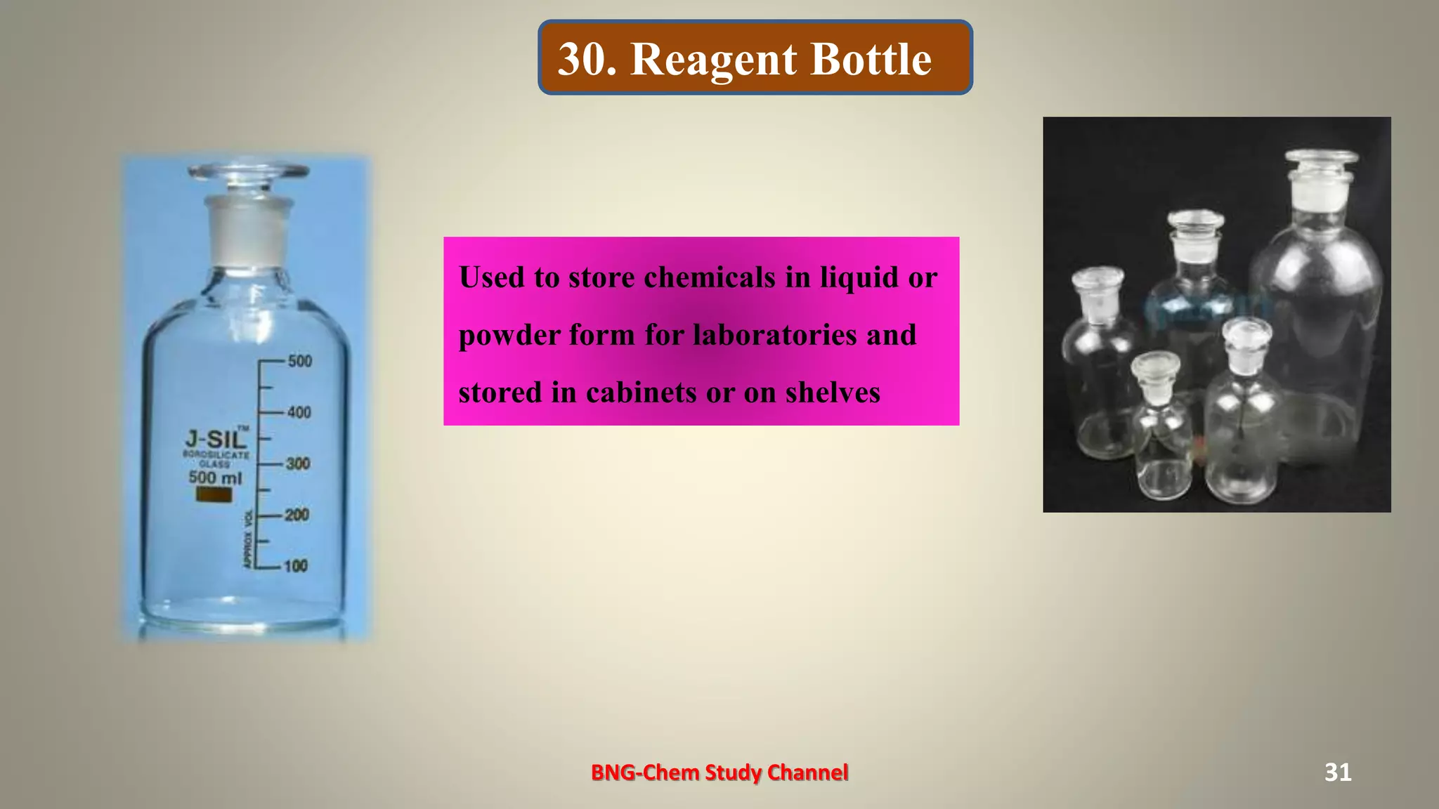 Module 1- Introduction of Basic Chemistry Lab Equipment's | PPTX