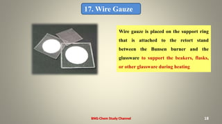 Module 1- Introduction of Basic Chemistry Lab Equipment's | PPTX