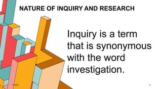 Inquiry Vs. Research | PPTX