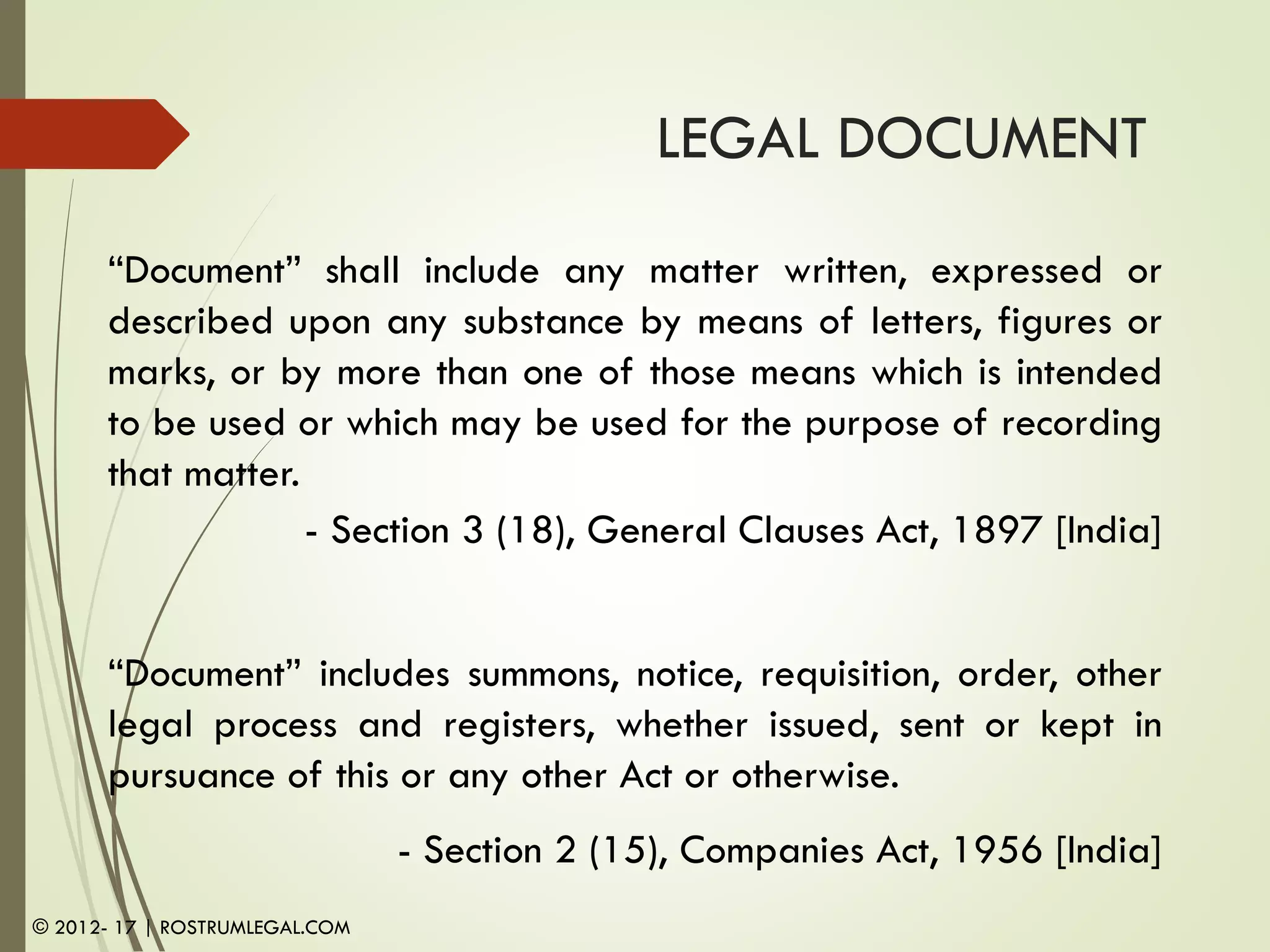 Module 1- Legal Documents an Overview | PDF
