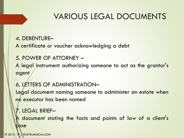 Module 1- Legal Documents an Overview | PDF