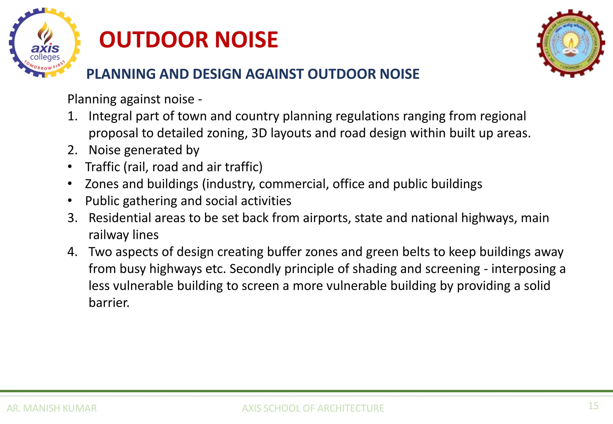 Module-1-(Building Acoustics) Noise Control (Unit-3). pdf | PDF