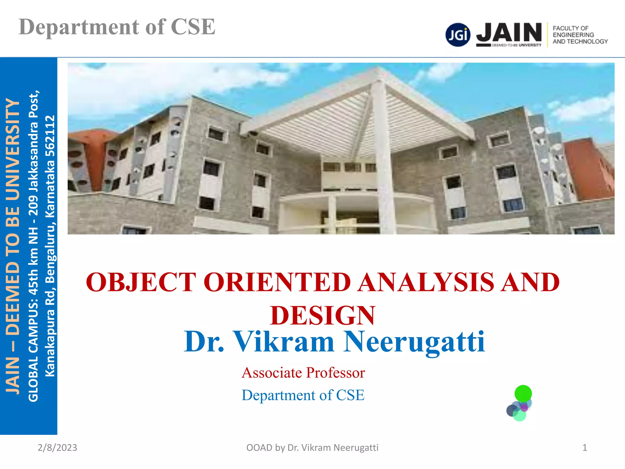 INTRODUCTION to OOAD | PPT