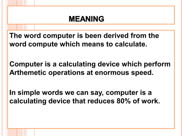 Module 1-parts of computer and its functions | PDF