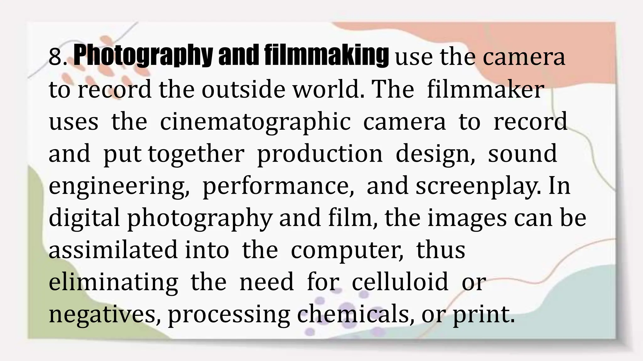Contemporary arts techniques and performance practices | PPTX