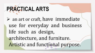 Contemporary arts techniques and performance practices | PPTX