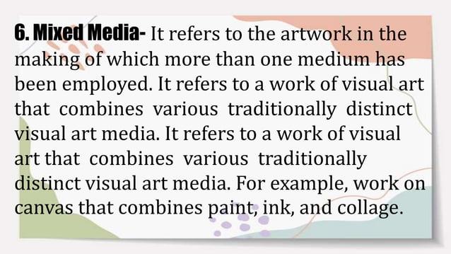 Contemporary arts techniques and performance practices | PPTX