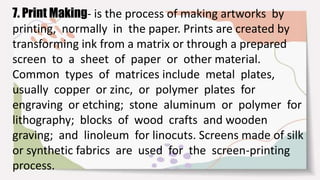 Contemporary arts techniques and performance practices | PPTX