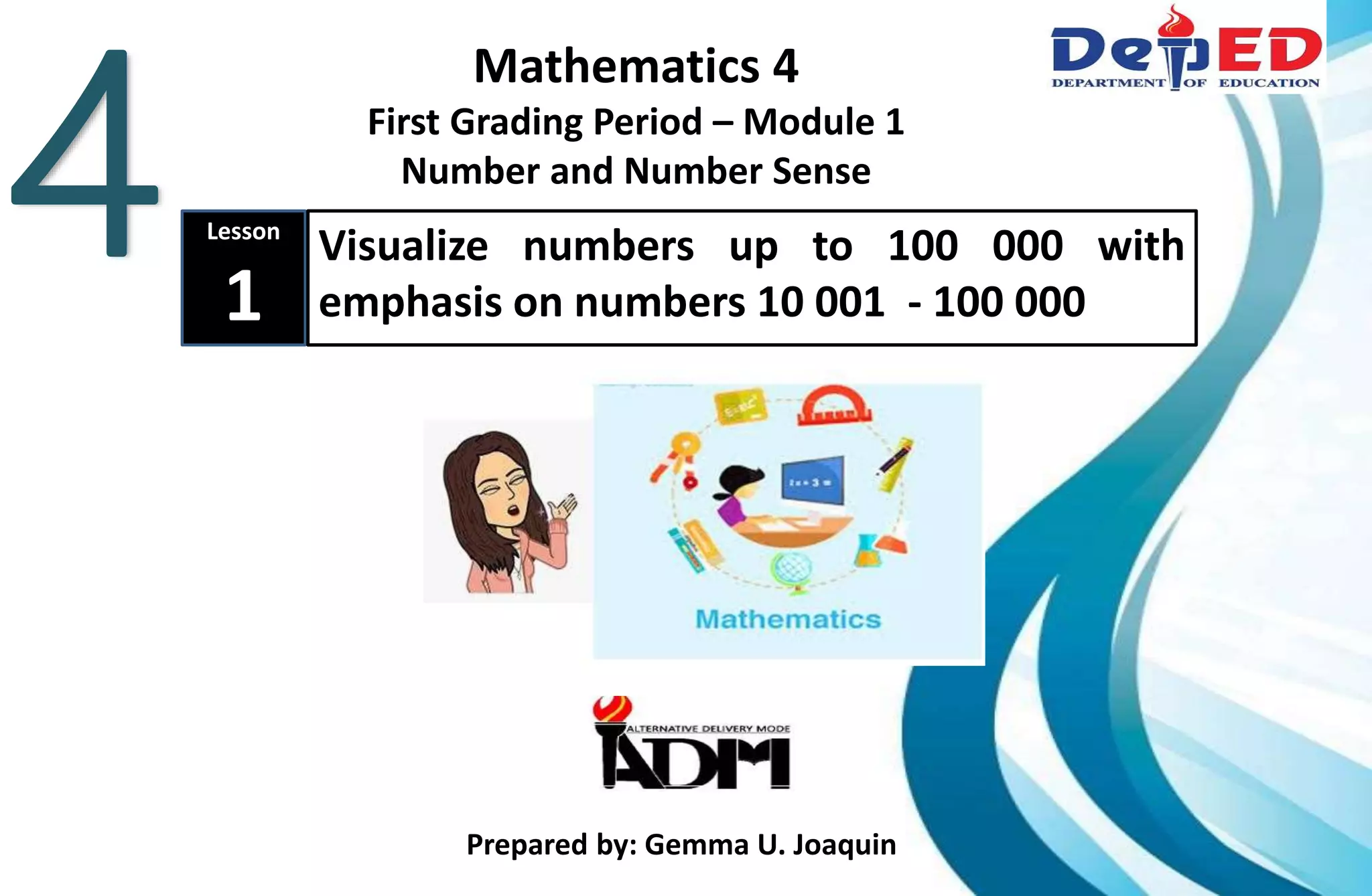 Visualizing numbers from 10 001 to 100,00-Module 1-quarter-1 | PPTX