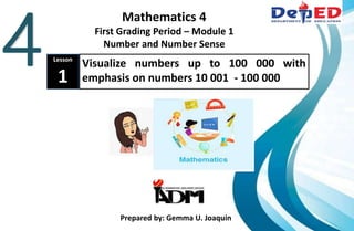 Visualizing numbers from 10 001 to 100,00-Module 1-quarter-1 | PPTX