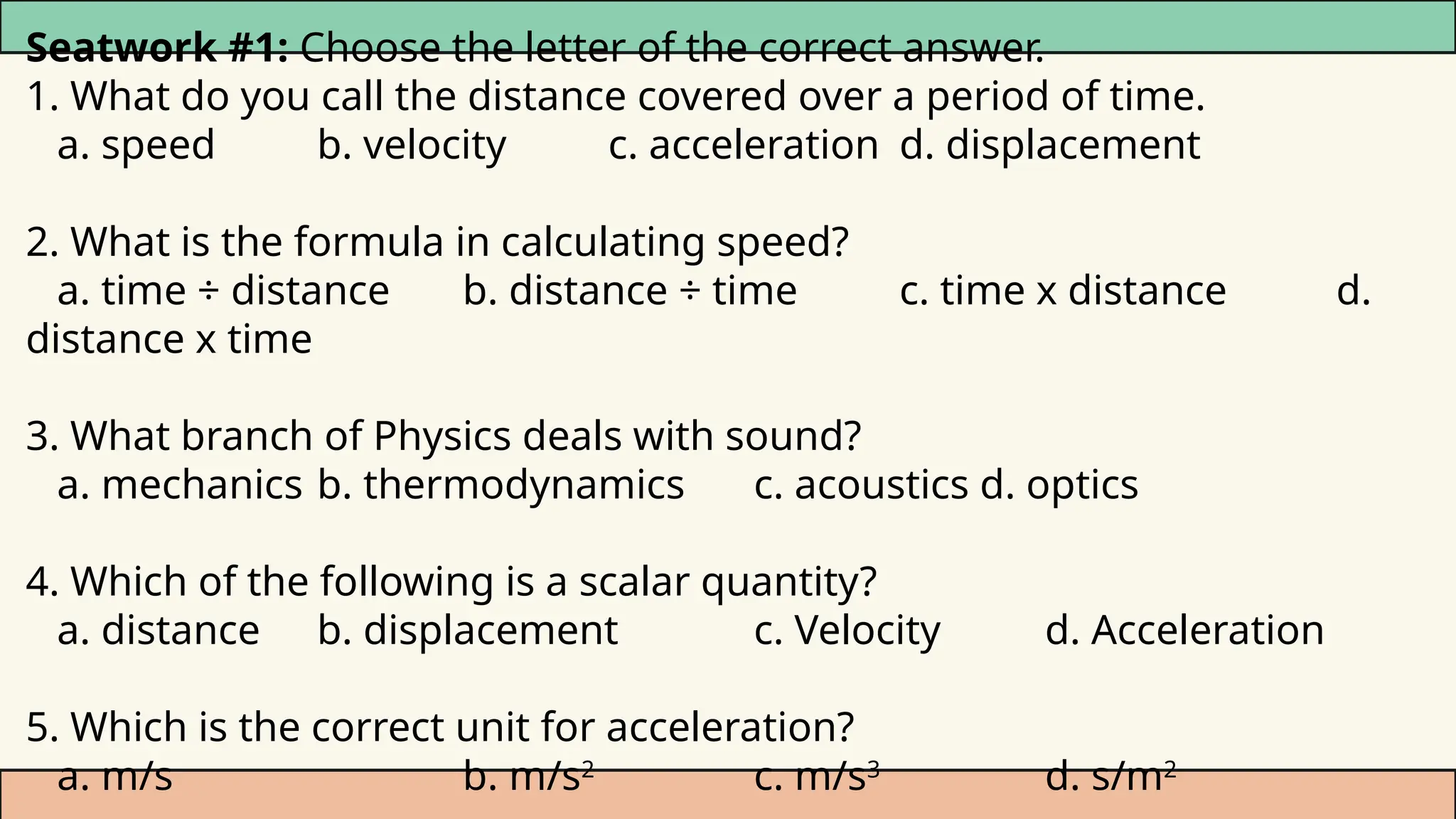 UNIFORMLY ACCELERATED MOTION (UAM) .pptx