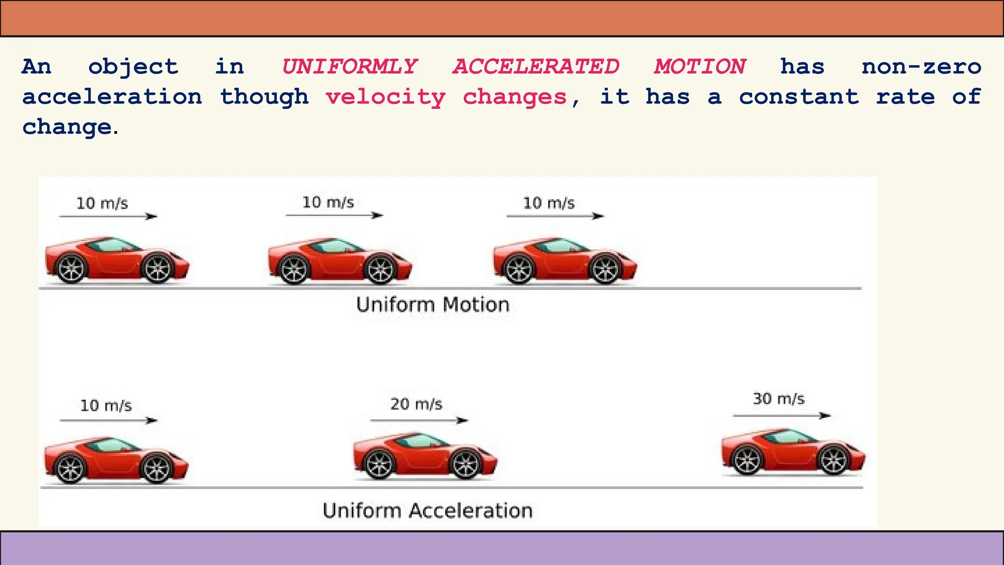 UNIFORMLY ACCELERATED MOTION (UAM) .pptx