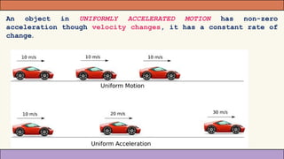 UNIFORMLY ACCELERATED MOTION (UAM) .pptx
