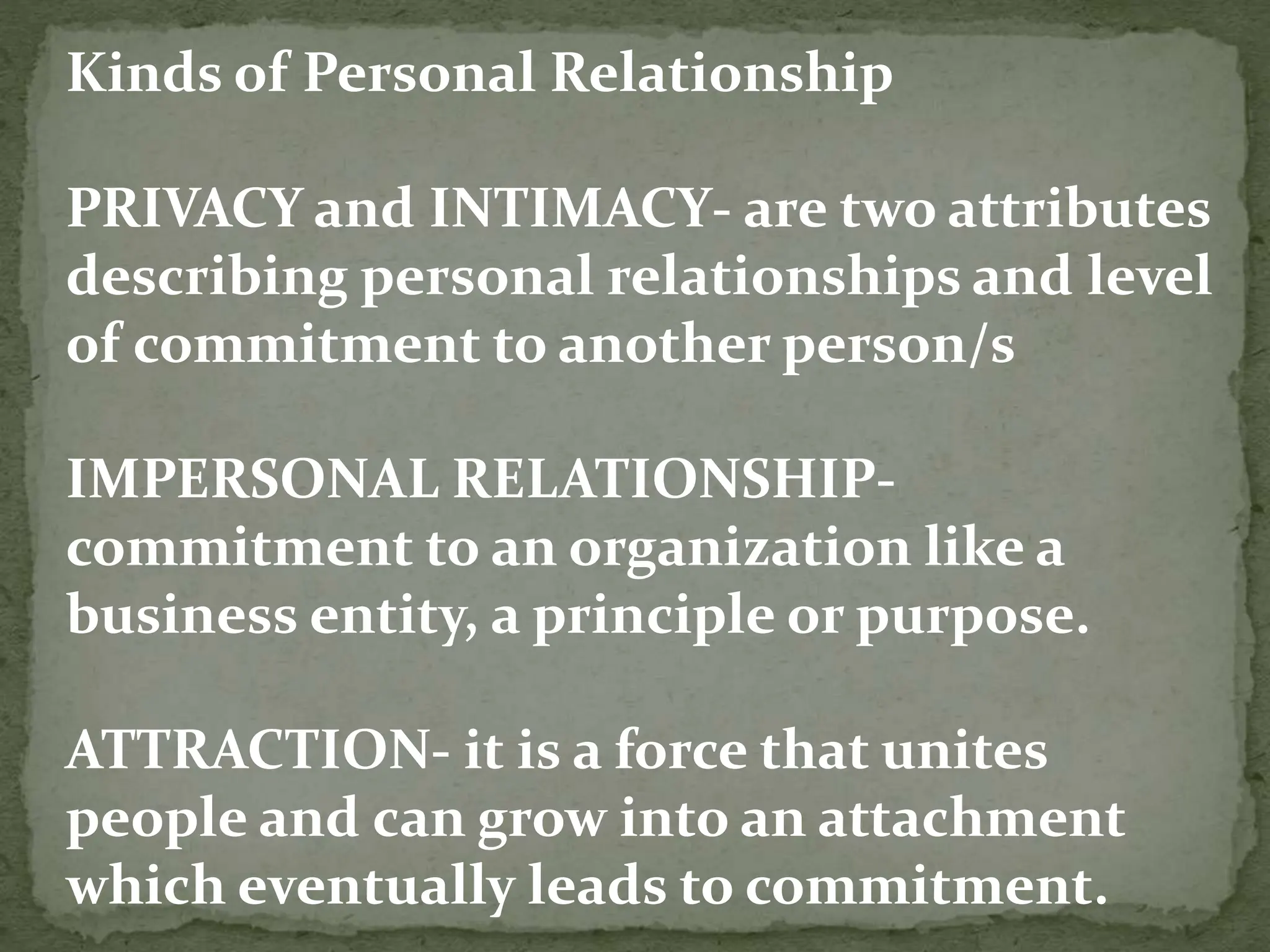 Teen age relationship expression of attraction | PPTX