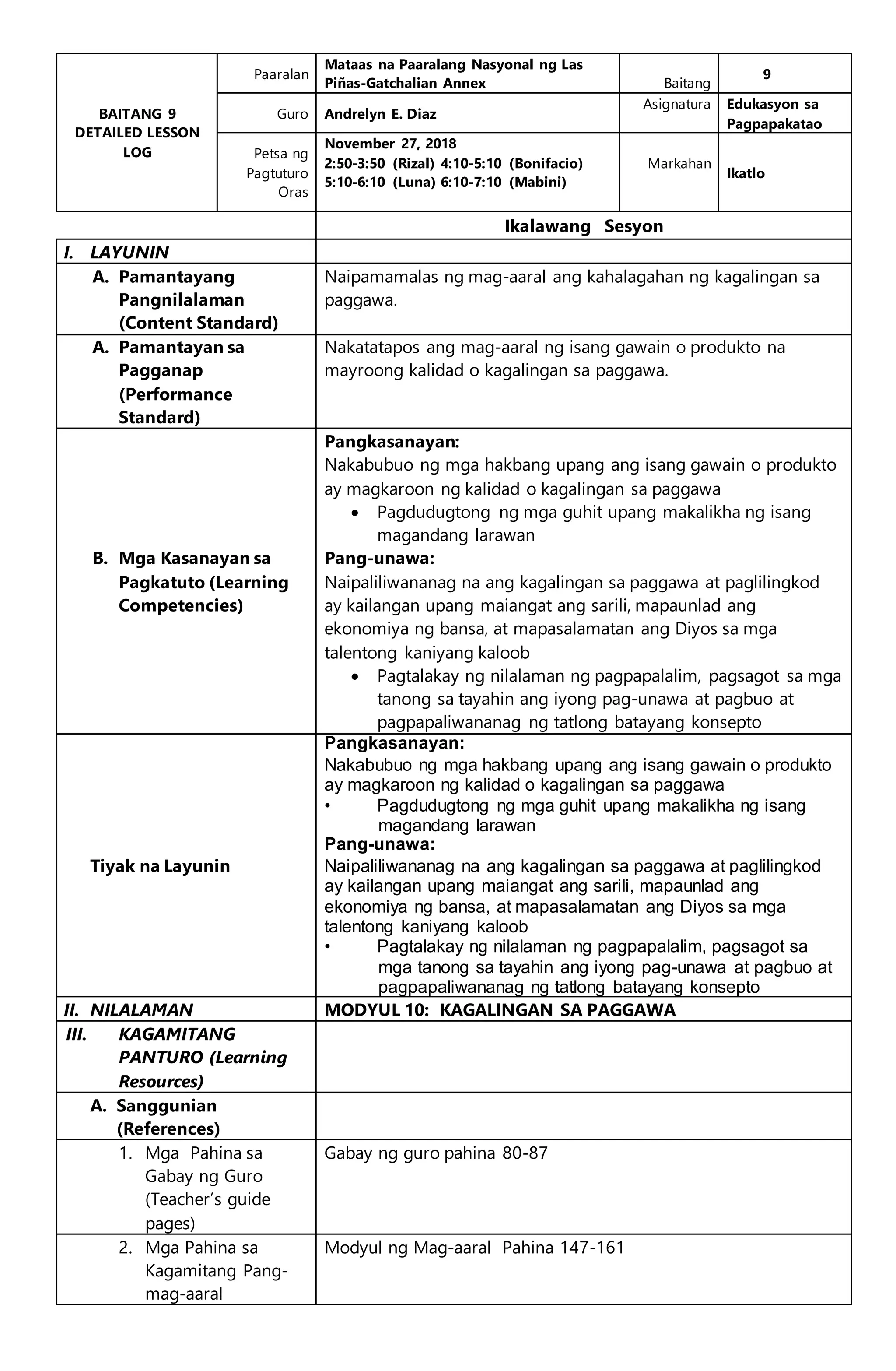 Module 10 session 2 | DOCX