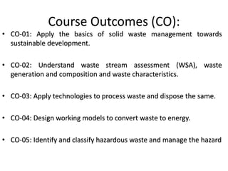 waste management Module - 1 for vtu students | PPTX