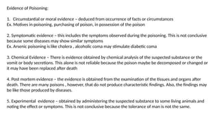 Forensic 103 Toxicology: Drugs and Poisons | PPTX