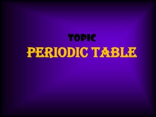 Module 11 periodic table | PDF