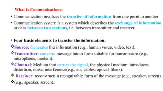 communication system basics slide ppt classnotes | PPTX