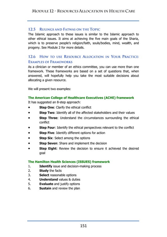 MODULE 12 - RESOURCE ALLOCATION IN HEALTH CARE | PDF | Health Insurance ...