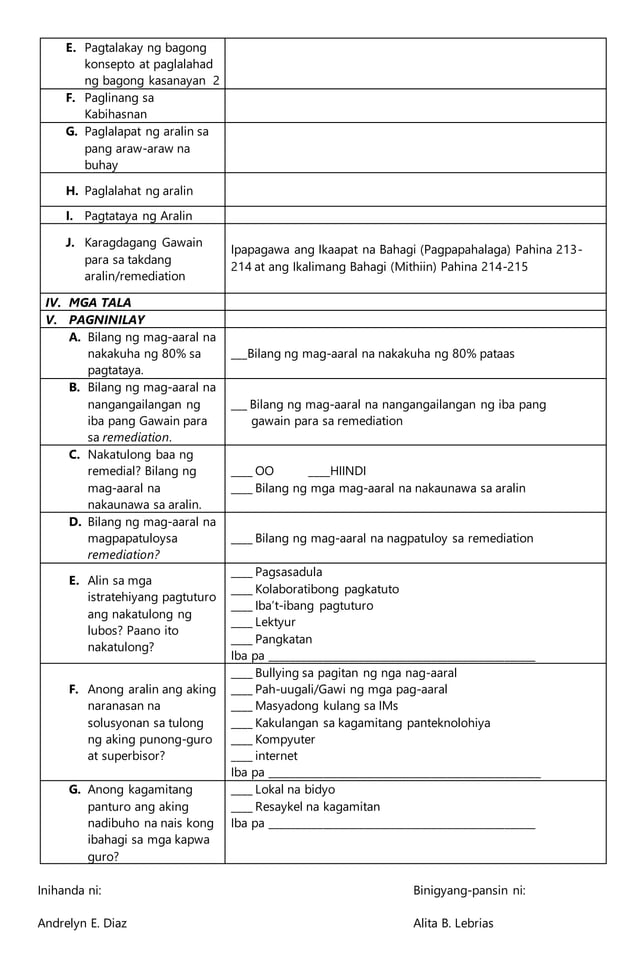 ESP Grade 9 Module 13 session 1 | DOCX