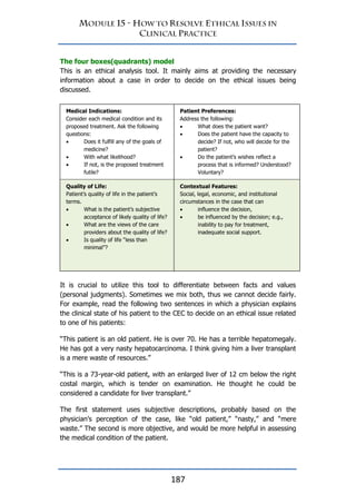 MODULE 15 - HOW TO RESOLVE ETHICAL ISSUES IN CLINICAL PRACTICE | PDF