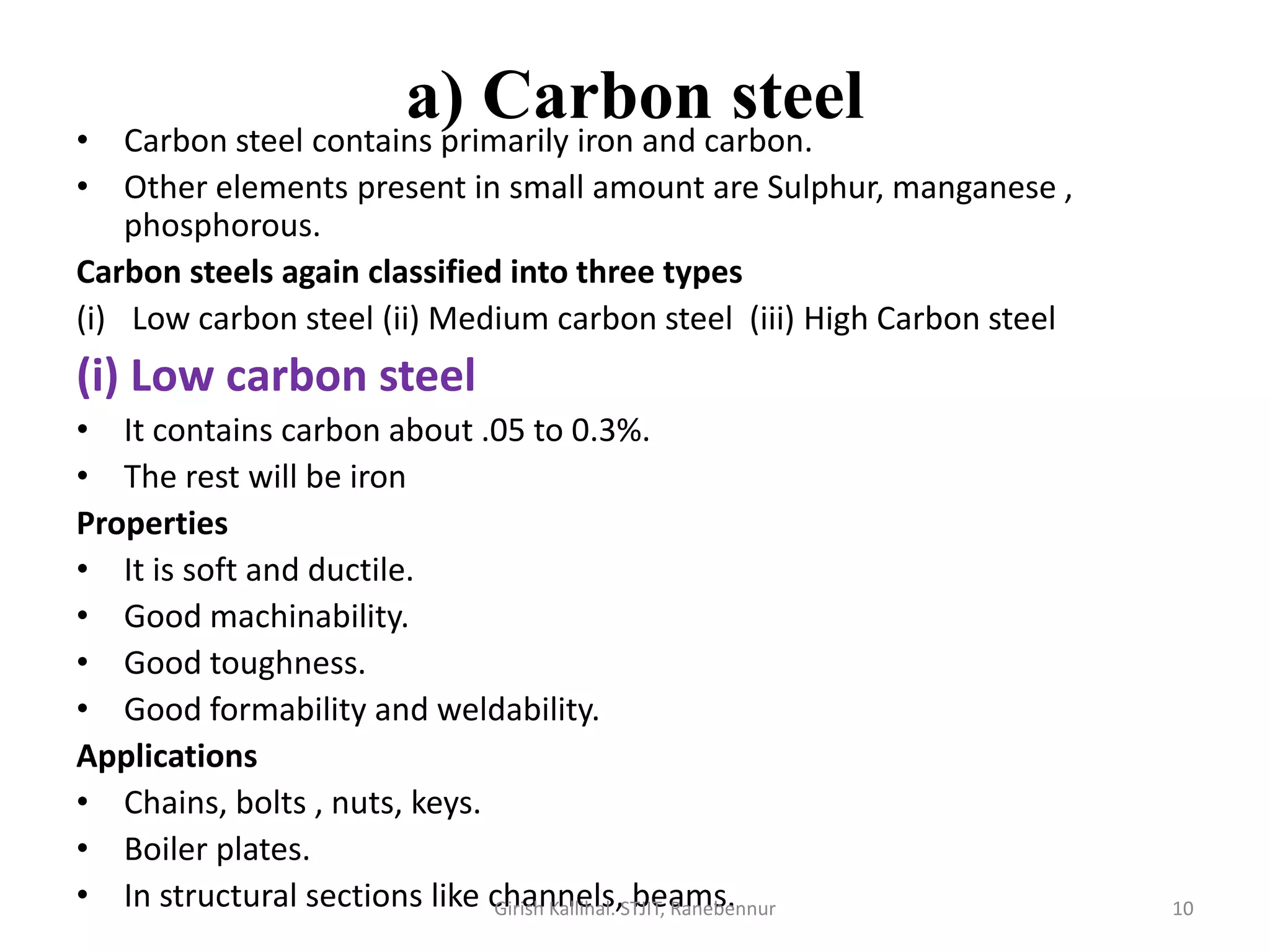 Properties, Composition and Industrial Applications of Engineering ...
