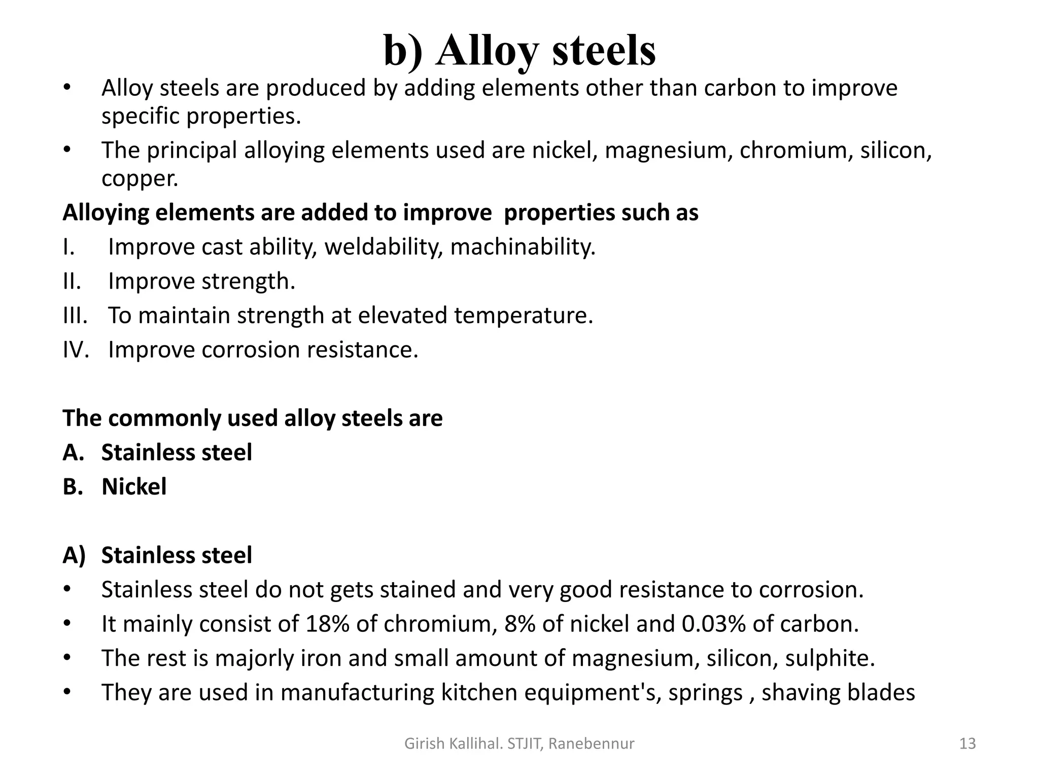 Properties, Composition and Industrial Applications of Engineering ...