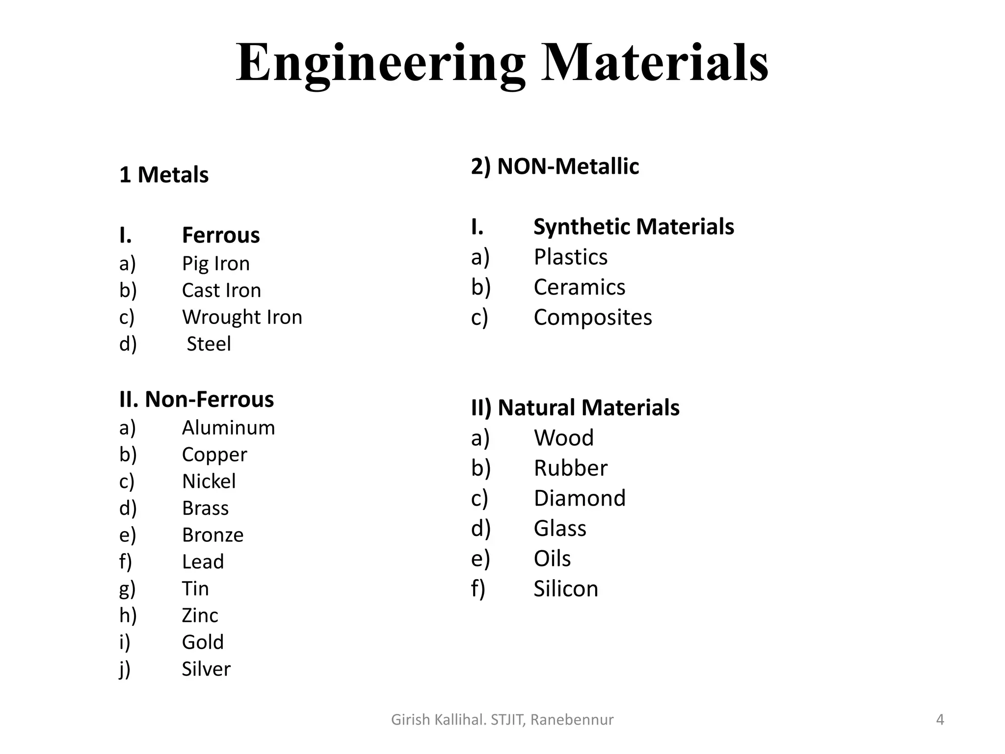 Properties, Composition and Industrial Applications of Engineering ...