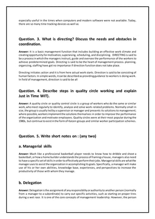 Module 1 basic principles of management | DOCX | Business | Business ...