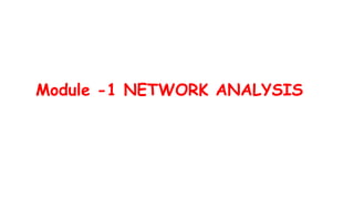 module-1 CME NETWORK ANALYSIS.pptx