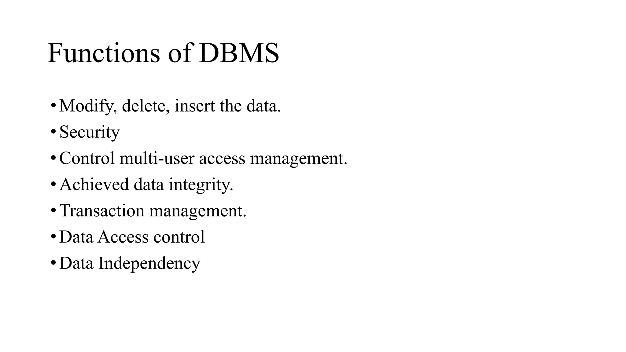 Basics of DBMS - Traditional File System | PDF