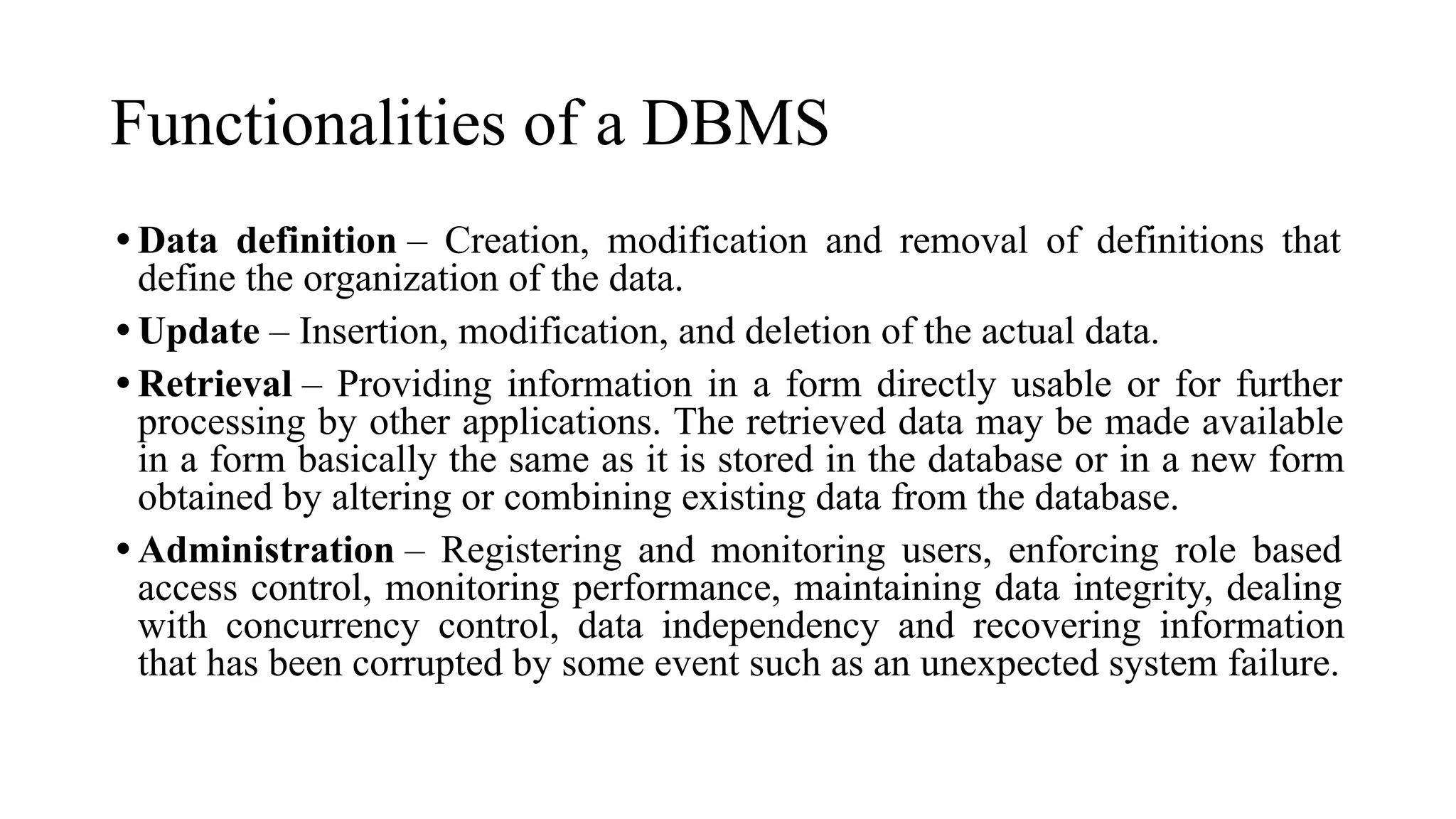 Basics of DBMS - Traditional File System | PDF