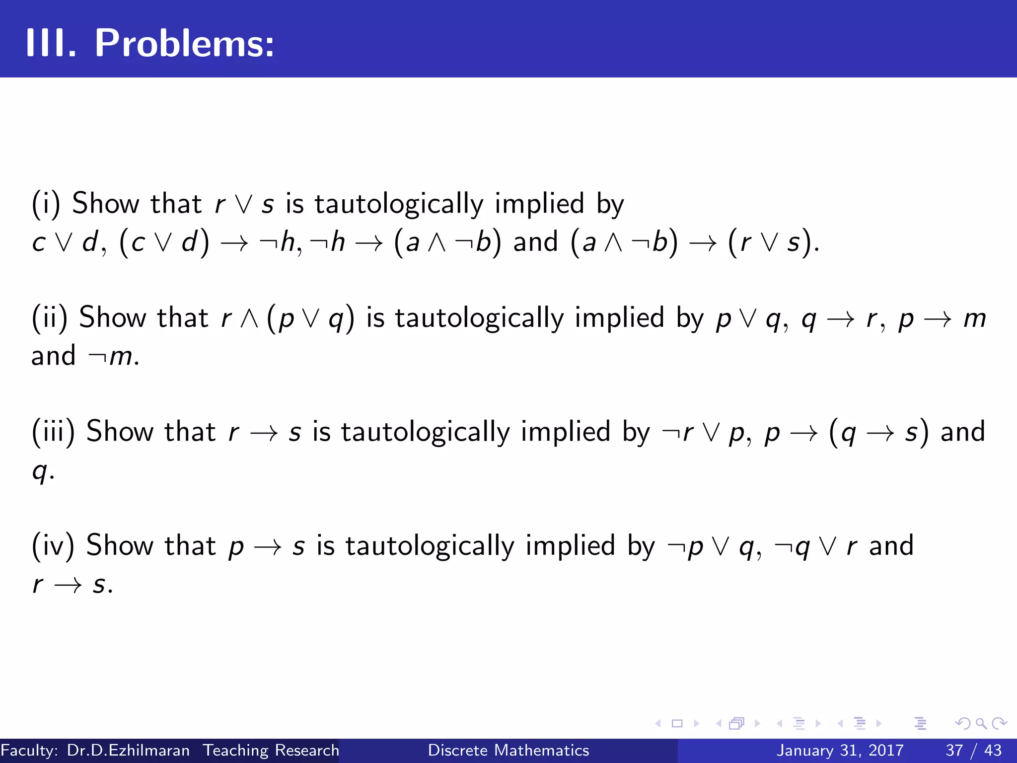 Module - 1 Discrete Mathematics and Graph Theory | PDF